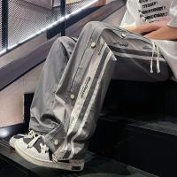 China Dark Green Light Grey Summer Straight Urban Fashion jogger pants wholesale Polyester 100% Dark Green Light Grey Custom (KU24108) for sale