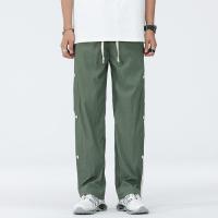China Dark Green Light Grey Summer Straight Urban Fashion jogger pants wholesale Polyester 100% Dark Green Light Grey Custom (KU24108) for sale