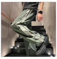 China Dark Green Light Grey Summer Straight Urban Fashion jogger pants wholesale Polyester 100% Dark Green Light Grey Custom (KU24108) for sale
