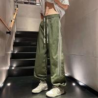 China Regular Summer Straight Army Green jogger pants wholesale Urban Fashion Polyester 100% Custom (KU24110) for sale