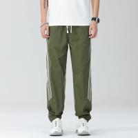 China Regular Summer Straight Army Green jogger pants wholesale Urban Fashion Polyester 100% Custom (KU24110) for sale