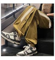 China Regular Summer Straight Army Green jogger pants wholesale Urban Fashion Polyester 100% Custom (KU24110) for sale