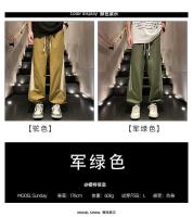 China Regular Summer Straight Army Green jogger pants wholesale Urban Fashion Polyester 100% Custom (KU24110) for sale