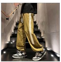 China Regular Summer Straight Army Green jogger pants wholesale Urban Fashion Polyester 100% Custom (KU24110) for sale