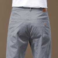 China Khaki Grey Daily Mid Waist Khaki Grey mens pants wholesale Urban Fashion Regular Custom (P395) for sale