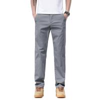 China Khaki Grey Daily Mid Waist Khaki Grey mens pants wholesale Urban Fashion Regular Custom (P395) for sale