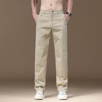 China Khaki Grey Daily Mid Waist Khaki Grey mens pants wholesale Urban Fashion Regular Custom (P395) for sale