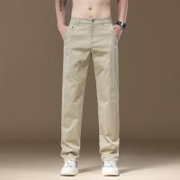 China Khaki Grey Daily Mid Waist Khaki Grey mens pants wholesale Urban Fashion Regular Custom (P395) for sale