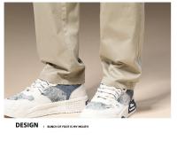 China Khaki Grey Daily Mid Waist Khaki Grey mens pants wholesale Urban Fashion Regular Custom (P395) for sale