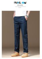 China Khaki Grey Daily Mid Waist Khaki Grey mens pants wholesale Urban Fashion Regular Custom (P395) for sale