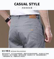China Khaki Grey Daily Mid Waist Khaki Grey mens pants wholesale Urban Fashion Regular Custom (P395) for sale