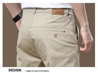 China Khaki Grey Daily Mid Waist Khaki Grey mens pants wholesale Urban Fashion Regular Custom (P395) for sale