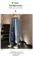 China Regular Summer Straight Urban Fashion wide leg track pants Regular Custom (KU24106) for sale