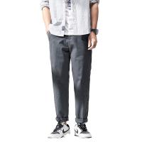 China Mid Waist Daily Mid Waist Khaki Grey mens pants wholesale Youth Trend Autumn 2025 Custom (HY633) for sale