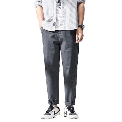 China Mid Waist Daily Mid Waist Khaki Grey mens pants wholesale Youth Trend Autumn 2025 Custom (HY633) for sale