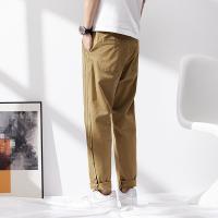 China Mid Waist Daily Mid Waist Khaki Grey mens pants wholesale Youth Trend Autumn 2025 Custom (HY633) for sale