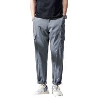 China Daily Summer Mid Waist mens pants wholesale Youth Trend Army Green Grey Custom (HY630) for sale
