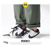 China Daily Summer Mid Waist mens pants wholesale Youth Trend Army Green Grey Custom (HY630) for sale
