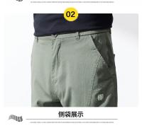 China Daily Summer Mid Waist mens pants wholesale Youth Trend Army Green Grey Custom (HY630) for sale