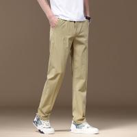 China Khaki Dark Grey Daily Mid Waist Youth Trend mens pants wholesale Spring/Summer Khaki Dark Grey Custom (P390) for sale