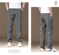 China Khaki Dark Grey Daily Mid Waist Youth Trend mens pants wholesale Spring/Summer Khaki Dark Grey Custom (P390) for sale