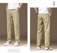 China Khaki Dark Grey Daily Mid Waist Youth Trend mens pants wholesale Spring/Summer Khaki Dark Grey Custom (P390) for sale