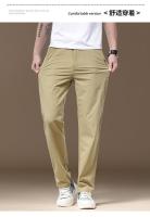 China Khaki Dark Grey Daily Mid Waist Youth Trend mens pants wholesale Spring/Summer Khaki Dark Grey Custom (P390) for sale
