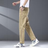 China Khaki Daily Mid Waist dress pants wholesale price Youth Trend Regular Custom (HY632) for sale