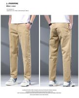 China Khaki Daily Mid Waist dress pants wholesale price Youth Trend Regular Custom (HY632) for sale