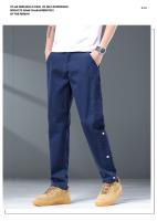 China Khaki Daily Mid Waist dress pants wholesale price Youth Trend Regular Custom (HY632) for sale