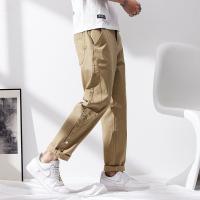 China Khaki Daily Mid Waist jogger pants wholesale Youth Trend Regular Custom (HY632) for sale