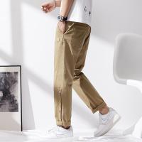 China Khaki Daily Mid Waist jogger pants wholesale Youth Trend Regular Custom (HY632) for sale