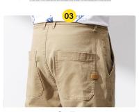 China Khaki Daily Mid Waist jogger pants wholesale Youth Trend Regular Custom (HY632) for sale