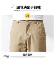 China Khaki Daily Mid Waist jogger pants wholesale Youth Trend Regular Custom (HY632) for sale