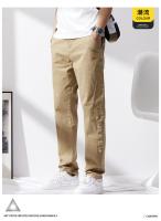 China Khaki Daily Mid Waist jogger pants wholesale Youth Trend Regular Custom (HY632) for sale