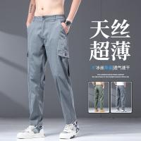 China Army Green Grey Daily Summer Mid Waist mens pants wholesale Youth Trend Army Green Grey Custom (HY630) for sale