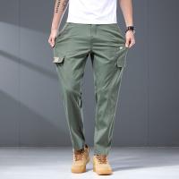China Army Green Grey Daily Summer Mid Waist mens pants wholesale Youth Trend Army Green Grey Custom (HY630) for sale