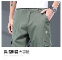 China Army Green Grey Daily Summer Mid Waist mens pants wholesale Youth Trend Army Green Grey Custom (HY630) for sale