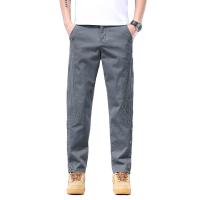China Regular Daily Mid Waist Khaki Grey mens pants wholesale Youth Trend Autumn 2025 Custom (HY633) for sale