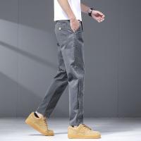 China Regular Daily Mid Waist Khaki Grey mens pants wholesale Youth Trend Autumn 2025 Custom (HY633) for sale