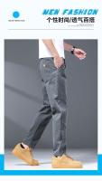 China Regular Daily Mid Waist Khaki Grey mens pants wholesale Youth Trend Autumn 2025 Custom (HY633) for sale