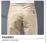 China Mid Waist Daily Mid Waist Youth Trend mens pants wholesale Spring/Summer Grey Khaki Black Custom (P392) for sale