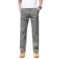 China Grey Khaki Black Daily Mid Waist Youth Trend mens pants wholesale Spring/Summer Grey Khaki Black Custom (P392) for sale