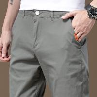 China Grey Khaki Black Daily Mid Waist Youth Trend mens pants wholesale Spring/Summer Grey Khaki Black Custom (P392) for sale