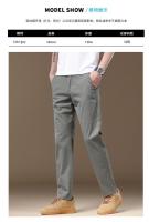 China Grey Khaki Black Daily Mid Waist Youth Trend mens pants wholesale Spring/Summer Grey Khaki Black Custom (P392) for sale