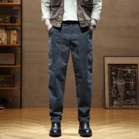 China Daily Mid Waist Solid Color jogger pants wholesale Urban Fashion Khaki Dark Grey Custom (HY605) for sale