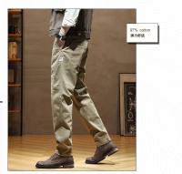 China Daily Mid Waist Solid Color jogger pants wholesale Urban Fashion Khaki Dark Grey Custom (HY605) for sale