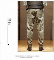 China Daily Mid Waist Solid Color jogger pants wholesale Urban Fashion Khaki Dark Grey Custom (HY605) for sale