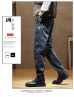 China Daily Mid Waist Solid Color jogger pants wholesale Urban Fashion Khaki Dark Grey Custom (HY605) for sale