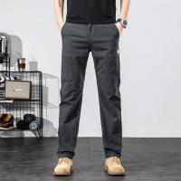 China Grey Khaki Daily Mid Waist Grey Khaki mens pants wholesale Youth Trend Regular Custom (P376) for sale